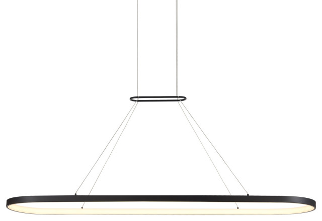 Kuzco Eerie LED Pendant Light in Black, 14.25"Lx59"Wx1.125"H - Modern ...