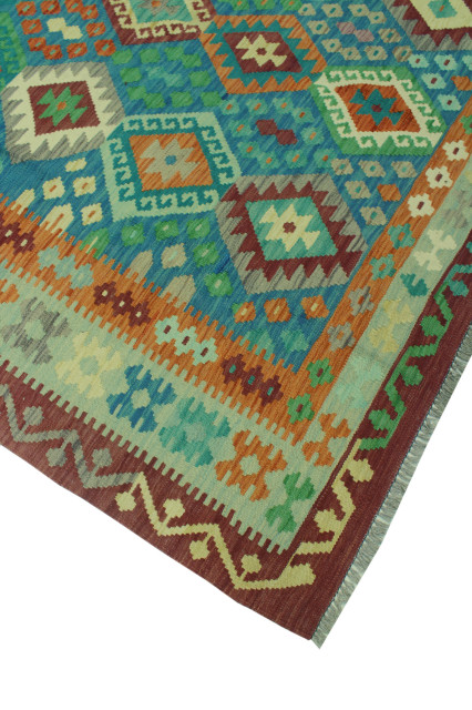 Sangat Kilim Yalda Rust Rug, 6'10 x 9'9 - Southwestern - Area Rugs - by ...