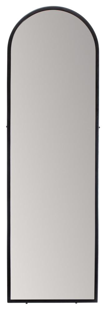 Aria Black Arched Mirror - Transitional - Floor Mirrors - by Brewster Home Fashions | Houzz