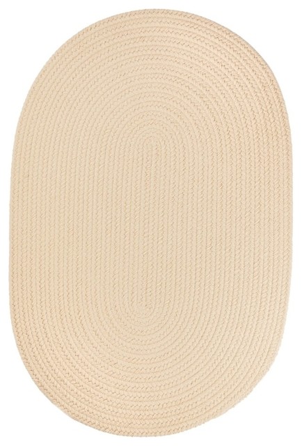 Rhody Rug Wearever Poly Rug, Cream, 7'X9' Oval, 7'x9' Oval - Outdoor ...