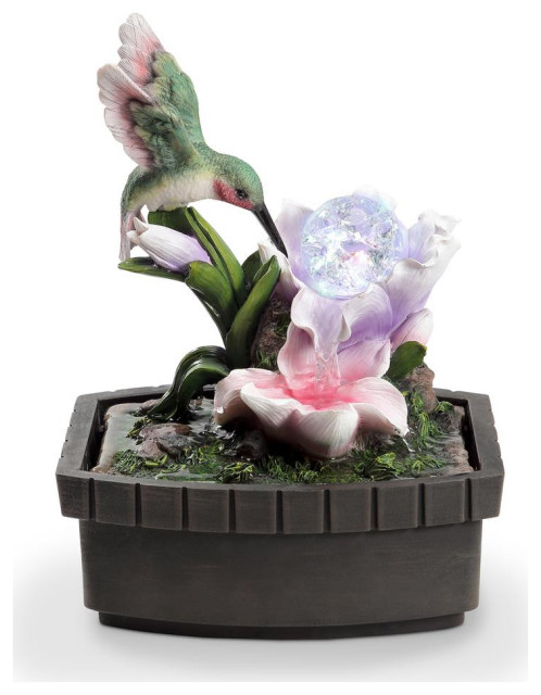 11 In Hummingbird Table Fountain - Tropical - Indoor Fountains - by ...