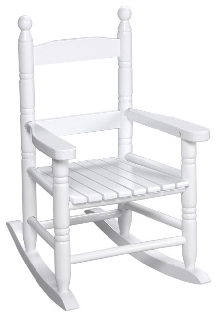 Gift Mark Childs Double Slat Back Rocking Chair White - Traditional ...