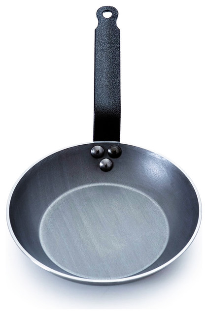 Mauviel M'steel Carbon Steel Heavy Round 9.5 Inch Frying Pan ...