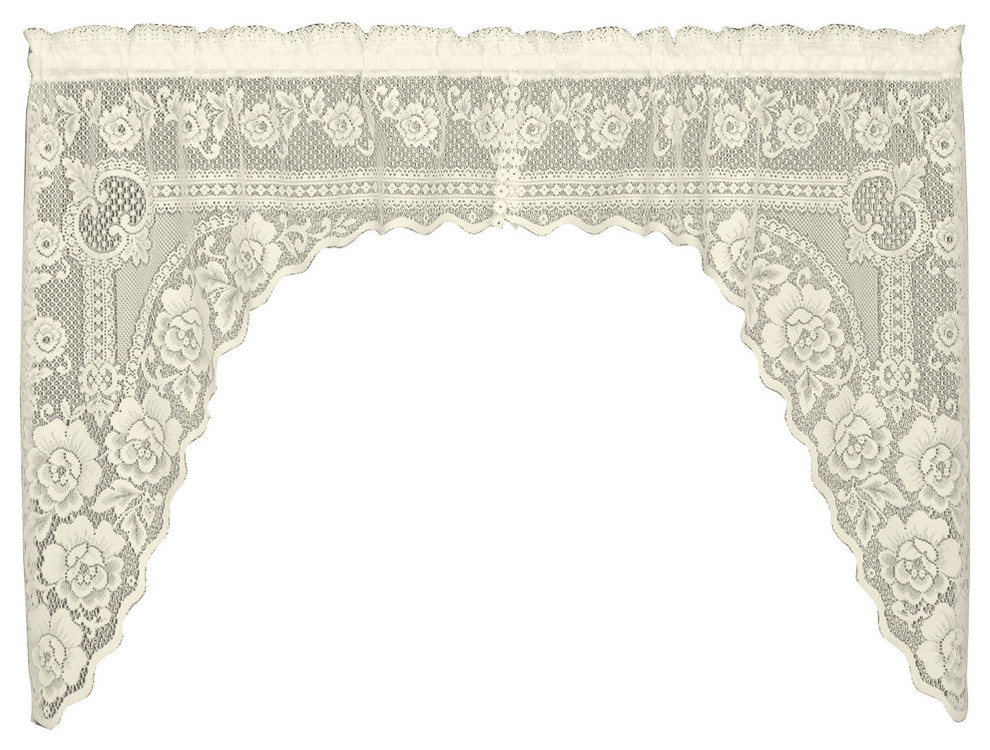 Victorian Rose Swag Pair - Traditional - Valances - by Heritage Lace ...