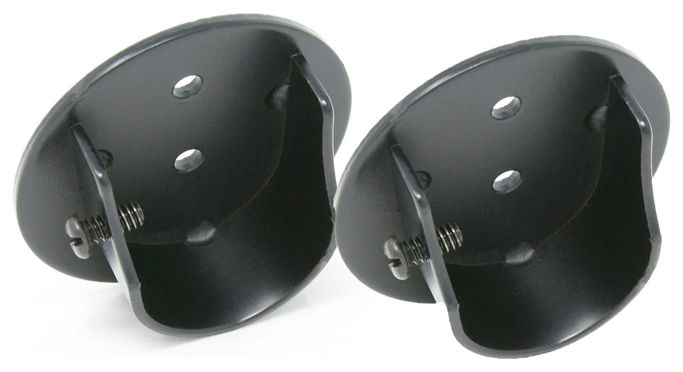 Inside Mount Brackets for 1 1/8"-1 1/4" Rods, Black, Set of 2 ...