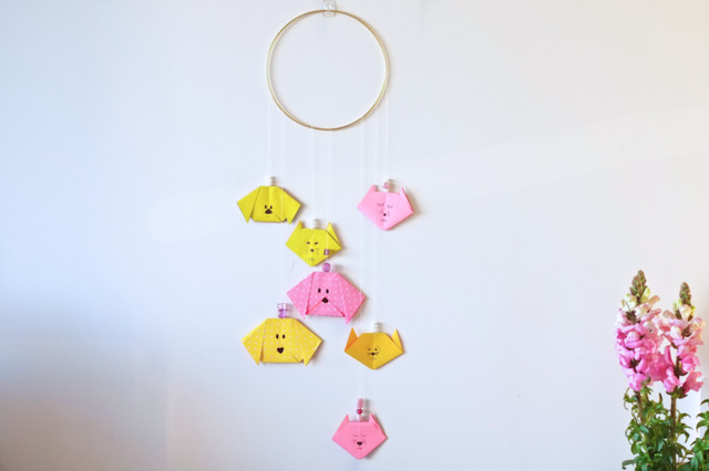 DIY Project: Pawsitively Cute Origami Mobile | Houzz NZ