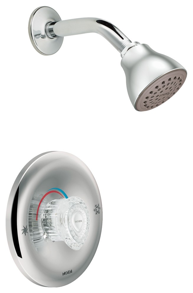 Moen Chateau Chrome Posi-Temp Shower Only - Contemporary - Showerheads And Body Sprays - by ...