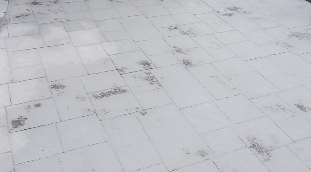 Bad stamped concrete install?