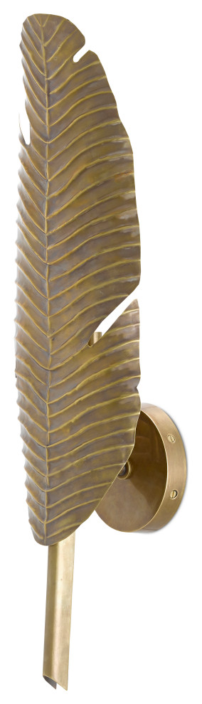 Tropical Leaf Wall Sconce - Tropical - Wall Sconces - by Sideboards and ...
