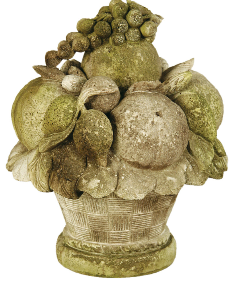 Carved Fruit Garden Statue - Traditional - Garden Statues And Yard Art ...
