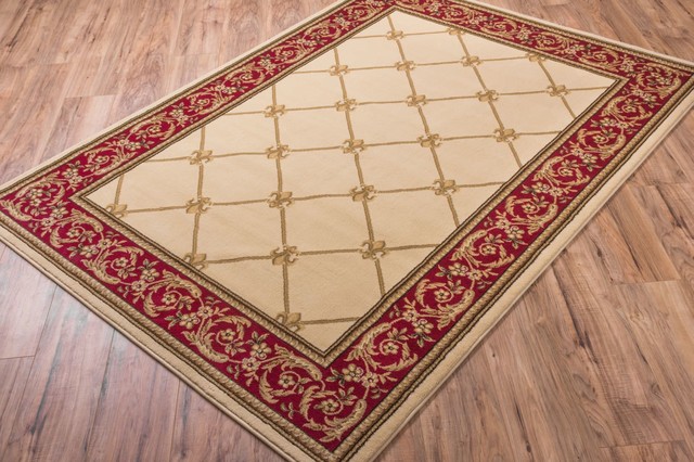 Well Woven Timeless Fleur De Lis Area Rug, Ivory, 2'3"x3'11", 7'10" x ...