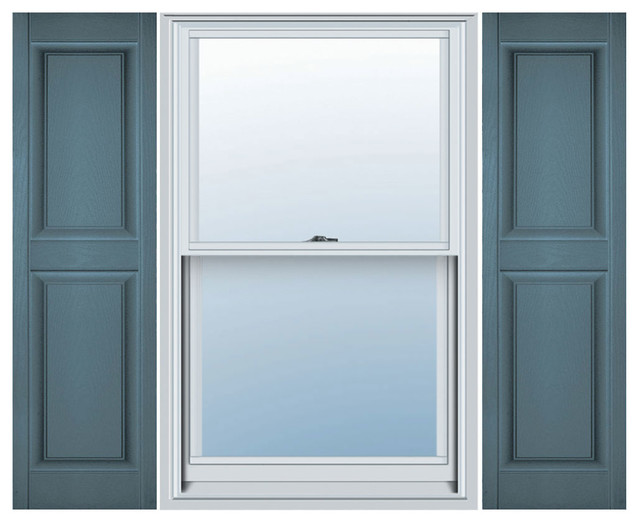 Builders Edge, Custom, Two Equal Panels, Raised Panel Shutters ...