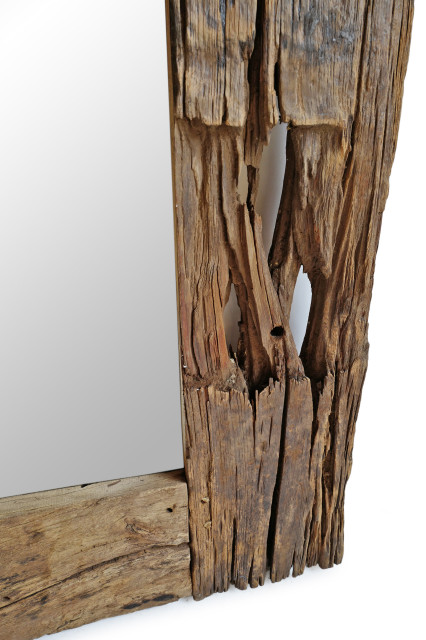 Rustic Railroad Wood Mirror - Rustic - Wall Mirrors - by Design Mix ...