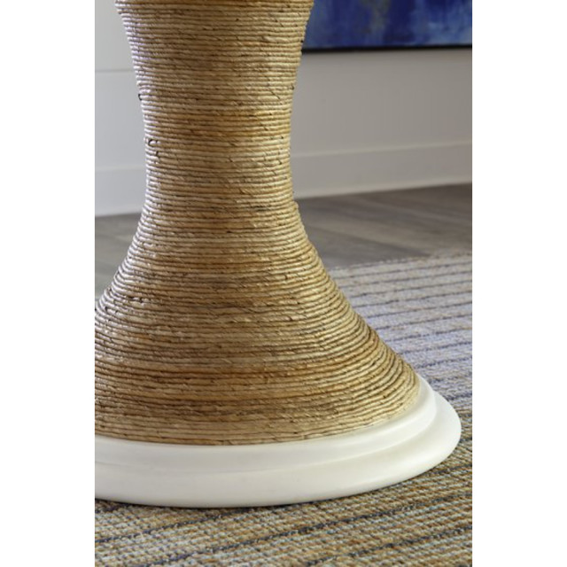 Boca Grande Abaca Round Dining Table - Beach Style - Dining Tables - by ...