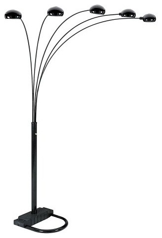 Unique Modern 5 Armed Arch Floor Lamp With Adjustable Domes ...