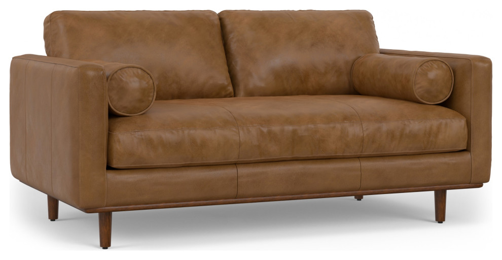 Morrison 72-inch Sofa, Genuine Leather - Contemporary - Sofas - by ...