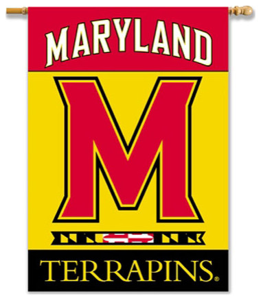 University of Maryland, 28"x40" 2-sided NCAA Banner - Contemporary ...