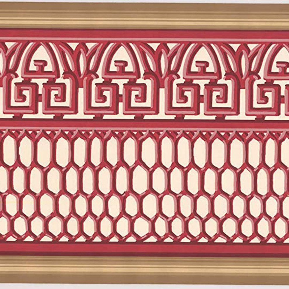 Prepasted Wallpaper Border Classic Damask Brown Beige 7"x15' Tt5201B ...