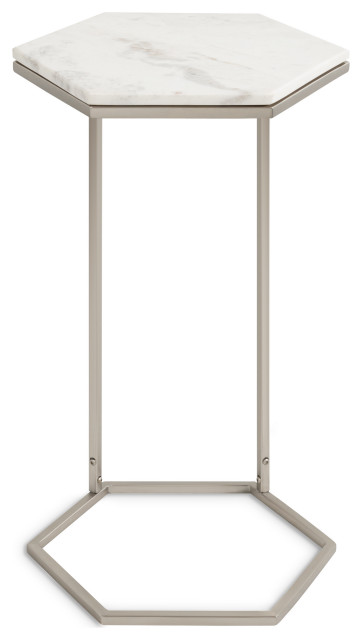 Trillion Metal Accent Table, 16x28 - Modern - Side Tables And End ...