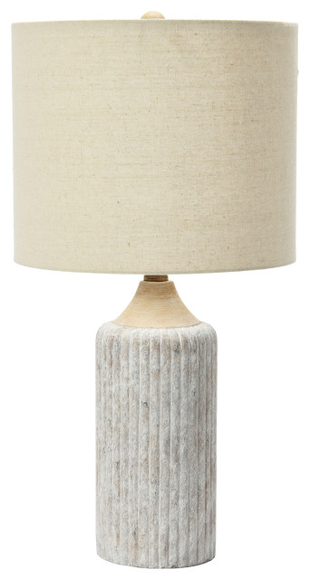 12" Round Cement Desk Lamp - Transitional - Table Lamps - by Creative ...