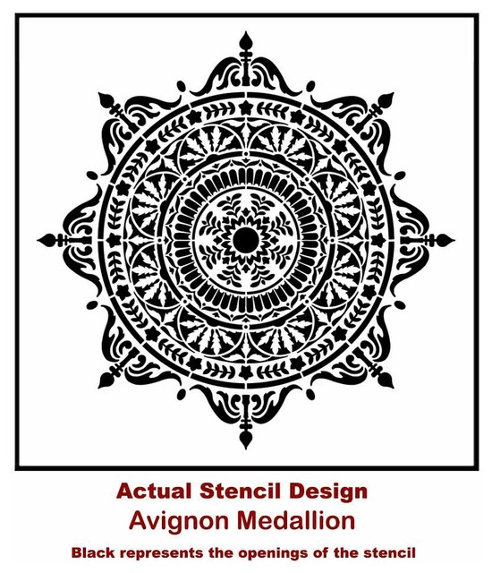 Mandala Stencil Avignon Medallion, Reusable Stencils For DIY Wall ...