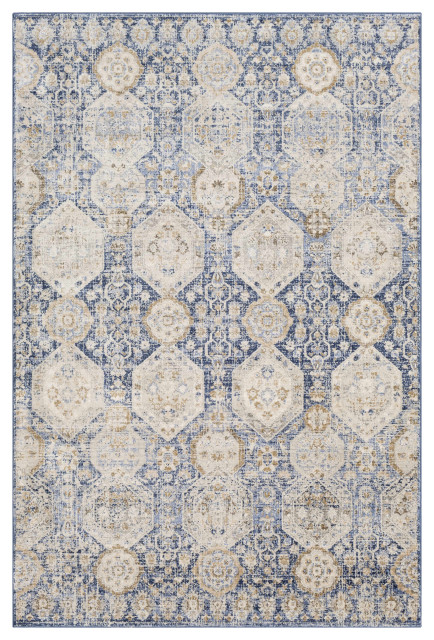 Hauteloom Parkerfield Blue Area Rug - 1'11" x 2'11" Rectangle, 6'4"" x ...