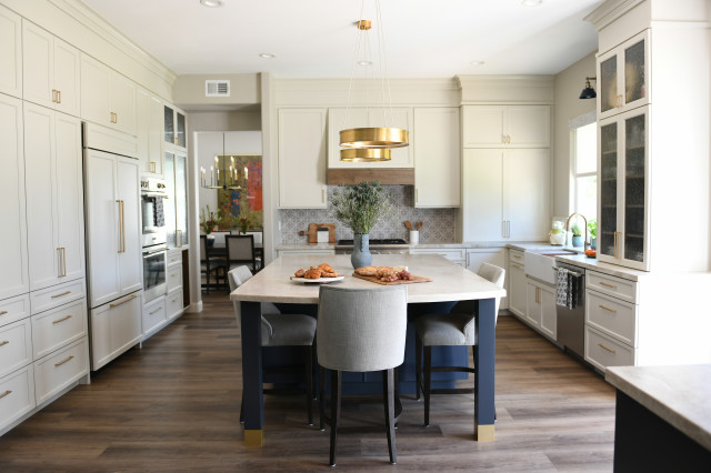 Kitchen of the Week: Warm and Welcoming in Beige and Blue
