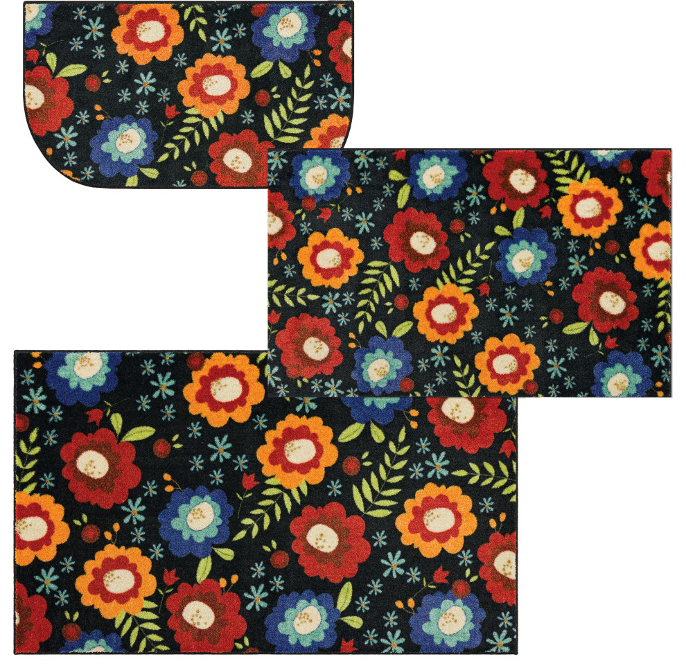 Mohawk Home Sweet Flowers Accent Rug, 3-Piece Set - Contemporary ...