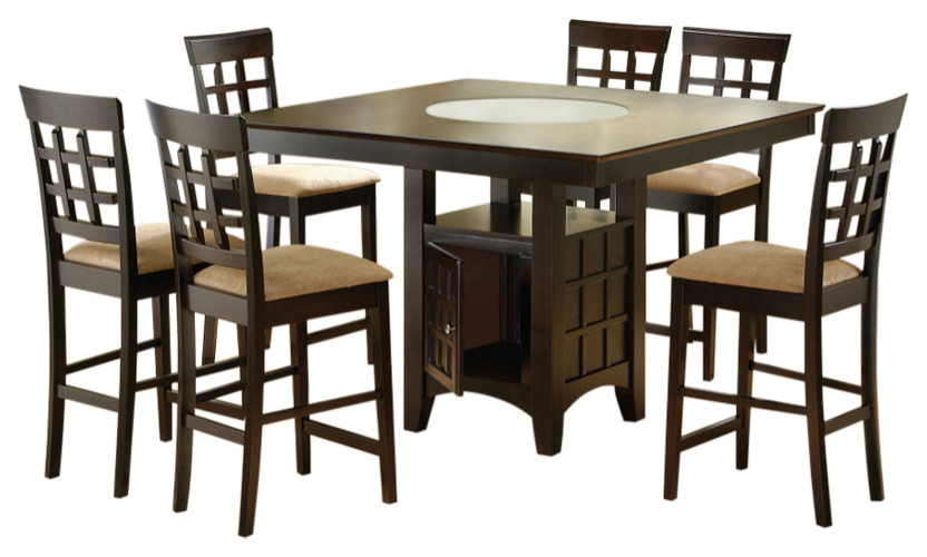 Tani 7-piece Square Counter Height Dining Set Counter Height Dining ...