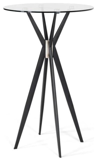 Dalyn Modern Black Bar Table - Midcentury - Indoor Pub And Bistro ...