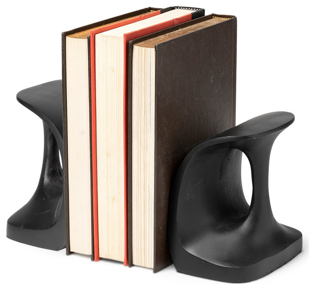 Last, 2-piece Bookends - Contemporary - Bookends - by HedgeApple | Houzz