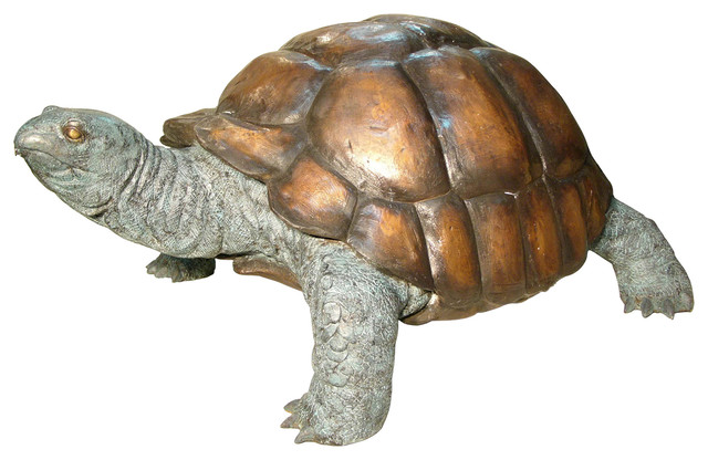 Tortoise Bronze Sculpture - Beach Style - Decorative Objects And ...
