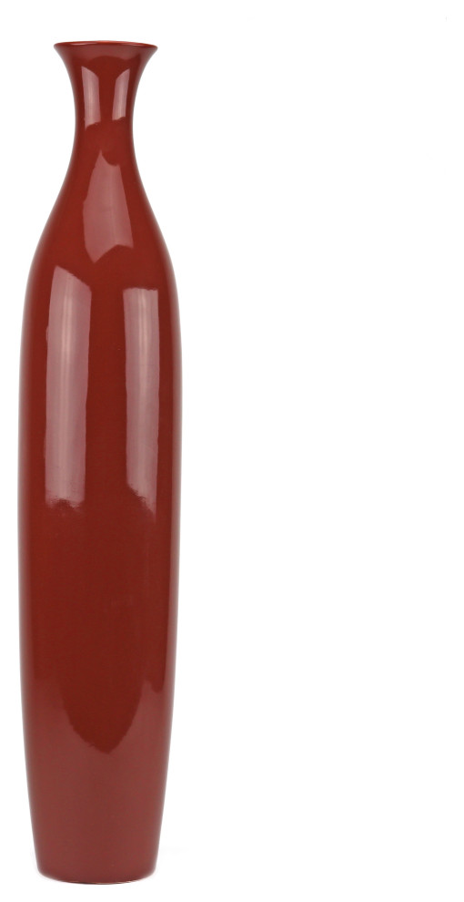 Ascot Ceramic Vase Rust - Contemporary - Vases - by Murano Art ...