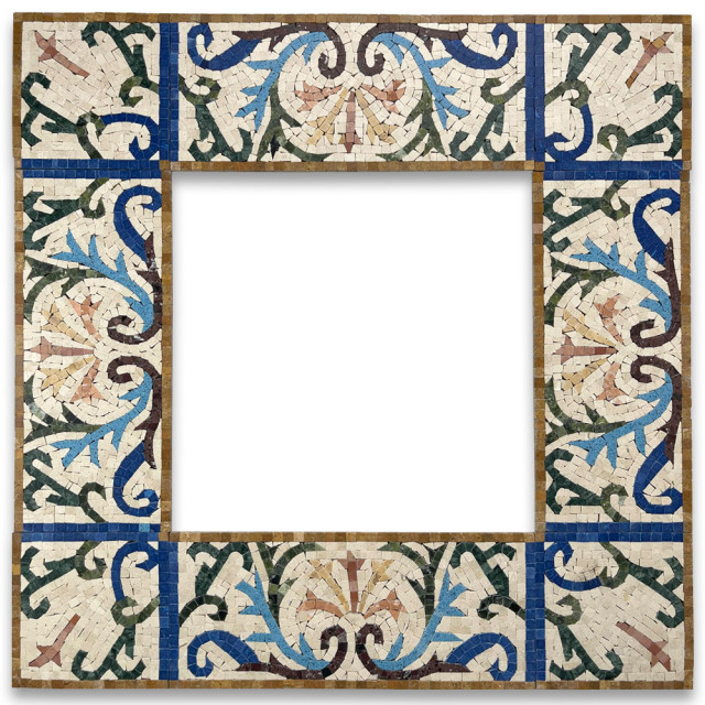 Marble Mosaic Border Listello Insert Sky Pink 5.9x13.8 Tile Polished, 1 ...