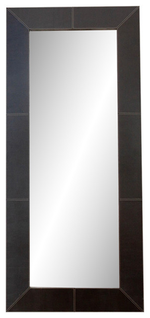 Tall Thai Embossed Leather Mirror - Transitional - Floor Mirrors - by ...