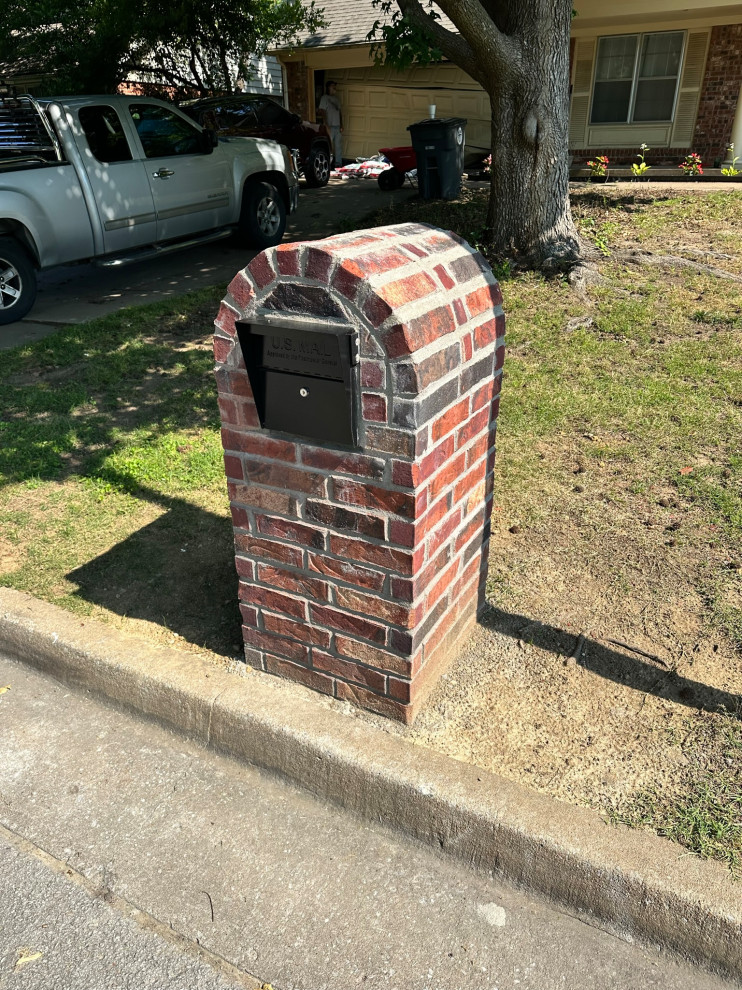 Custom Brick Mailbox Front View - Traditional - Landscape - Other - by ...