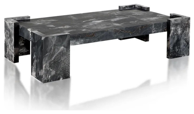 Gypsum Marble Coffee Table - Contemporary - Coffee Tables - by Coco ...