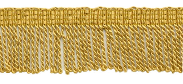 Gold 2" Thin Bullion Fringe Trim 24 Karat Gold (54 Yards ...