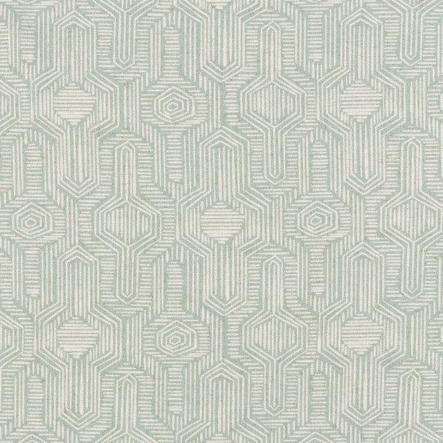 Aqua Performance Linen Look Print Upholstery Fabric by the Yard, By The ...