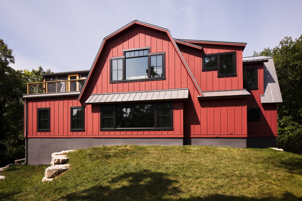 Custom Timber Frame Barn - Country - House Exterior - Milwaukee - by ...
