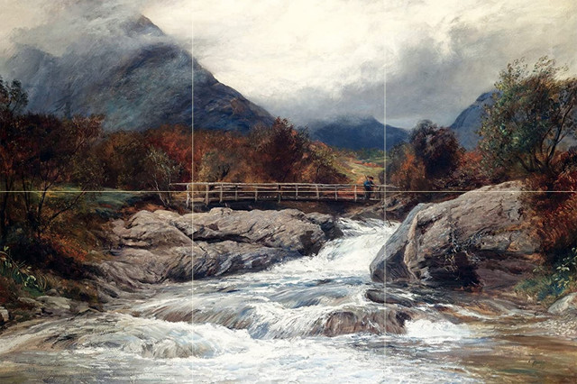 Tile Mural River rapids water trees mountains Backsplash, 6" Ceramic ...