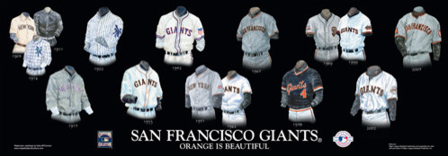 Original Art of the MLB 2002 San Francisco Giants Uniform - Traditional ...