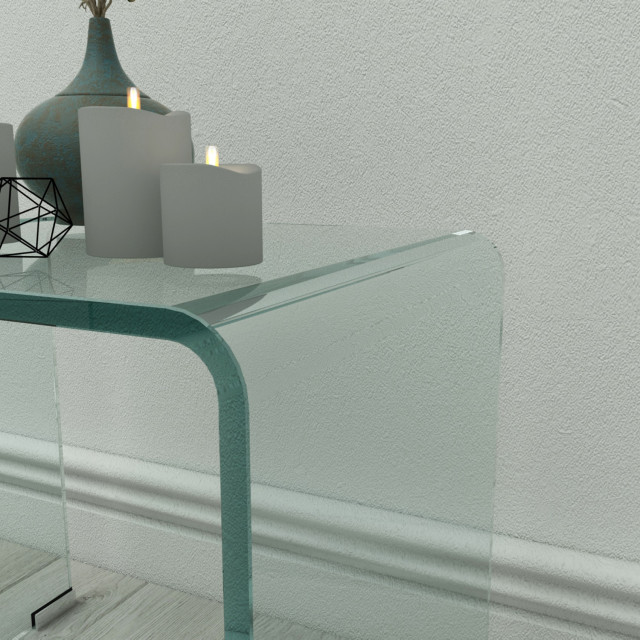 Whole Tempered Glass Coffee Table Clear End Table Transparent Side ...
