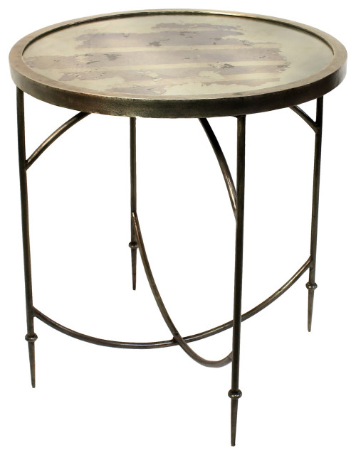 Brown Wooden Collapsing Table - Transitional - Side Tables And End ... Brown Wooden Collapsing Table - Transitional - Side Tables And End ...