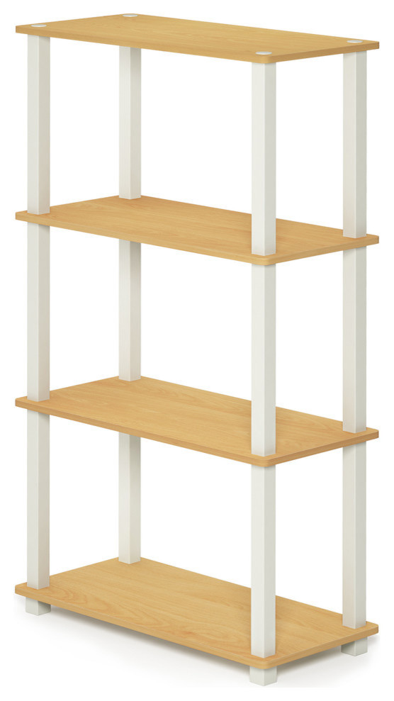 Turn-S-Tube 4-Tier Multipurpose Shelf Display Rack With Square Tube ...