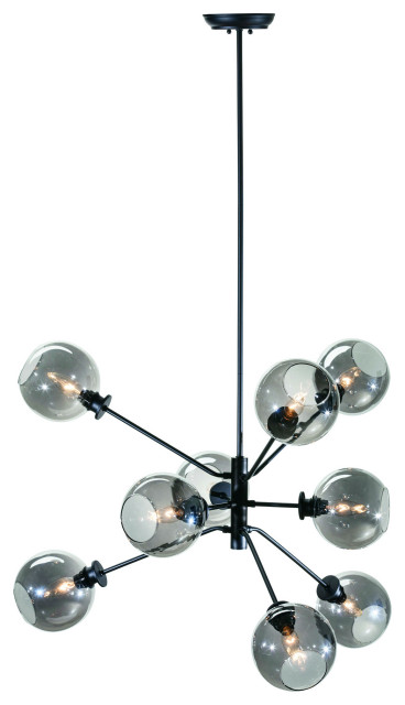 Atom Grey Glass Pendant Lighting - Midcentury - Pendant Lighting - by ...