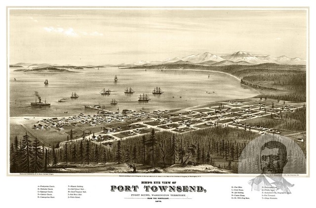 Old Map of Hallowell Maine 1878, Vintage Map Art Print, 18"x24 ...