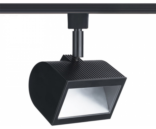 WAC Lighting 120V LED3020 Wall Wash 1-Light Track Head in Black, 3.625 - Transitional - Track ...
