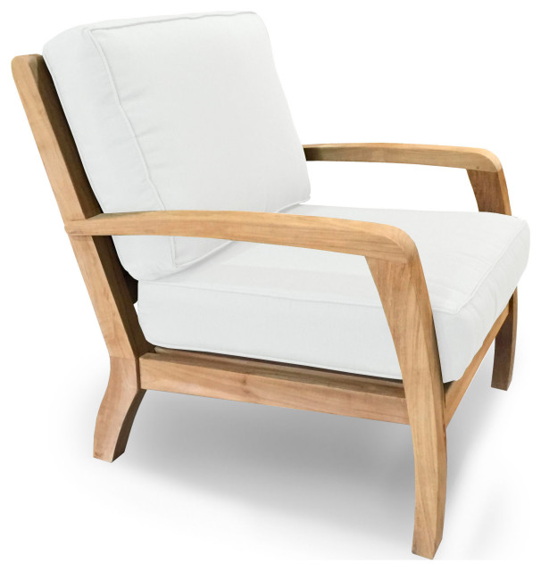 Somerset Deep Seating Club Chair, Natural - Transitional - Outdoor ...
