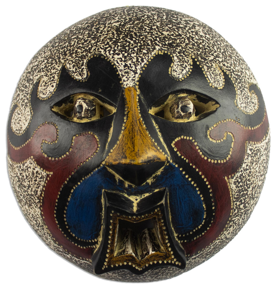 Novica Handmade Dakarai African Wood Mask - Tropical - Wall Sculptures ...